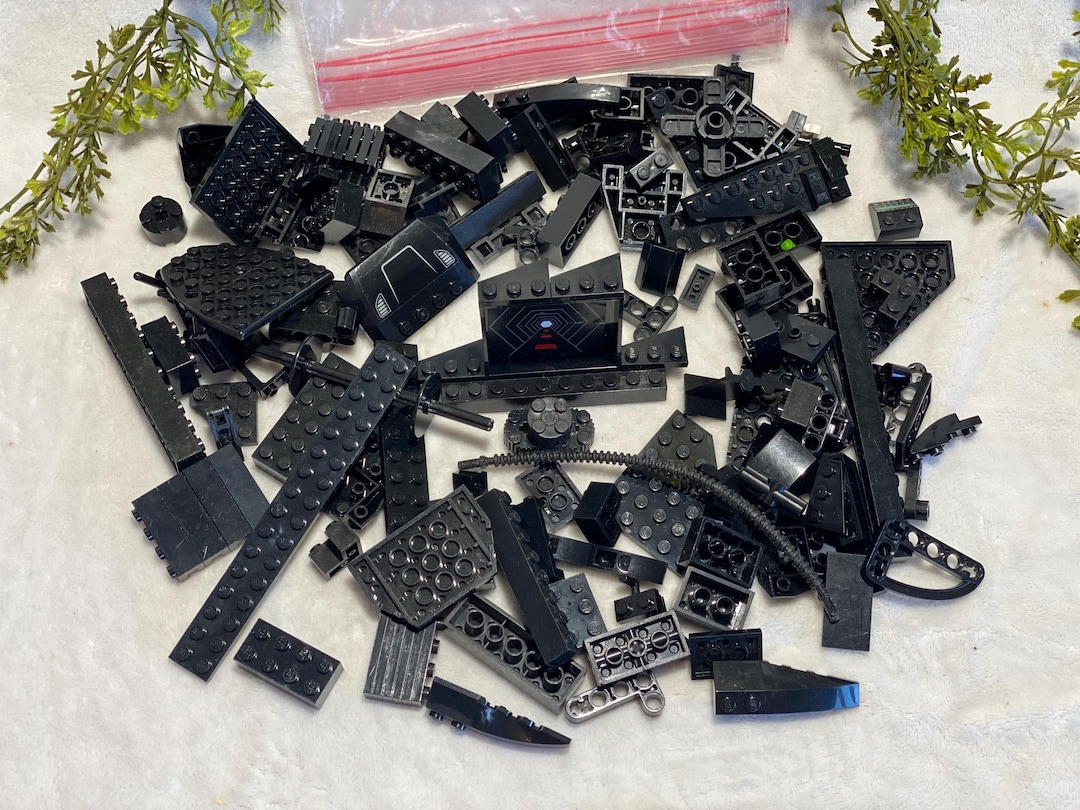 Black Legos 1/2 Lb Assorted Lego Bricks 8oz Lego Pieces Building Block ...