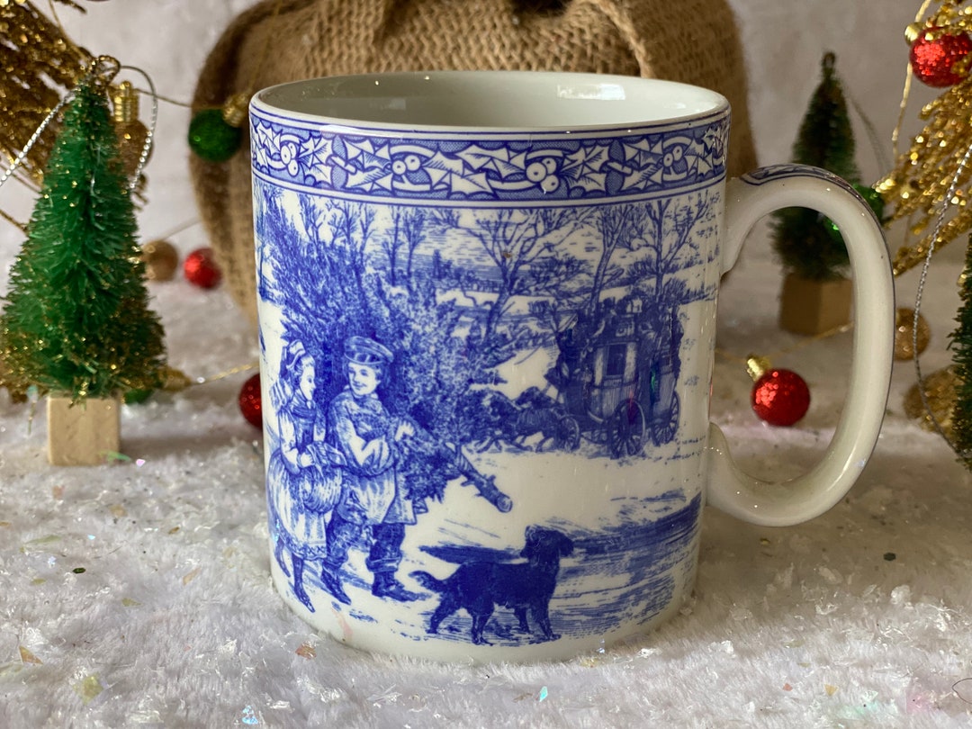 Vintage Spode Christmas Mug 1 Blue Room Collection, Blue Cocoa Mug ...