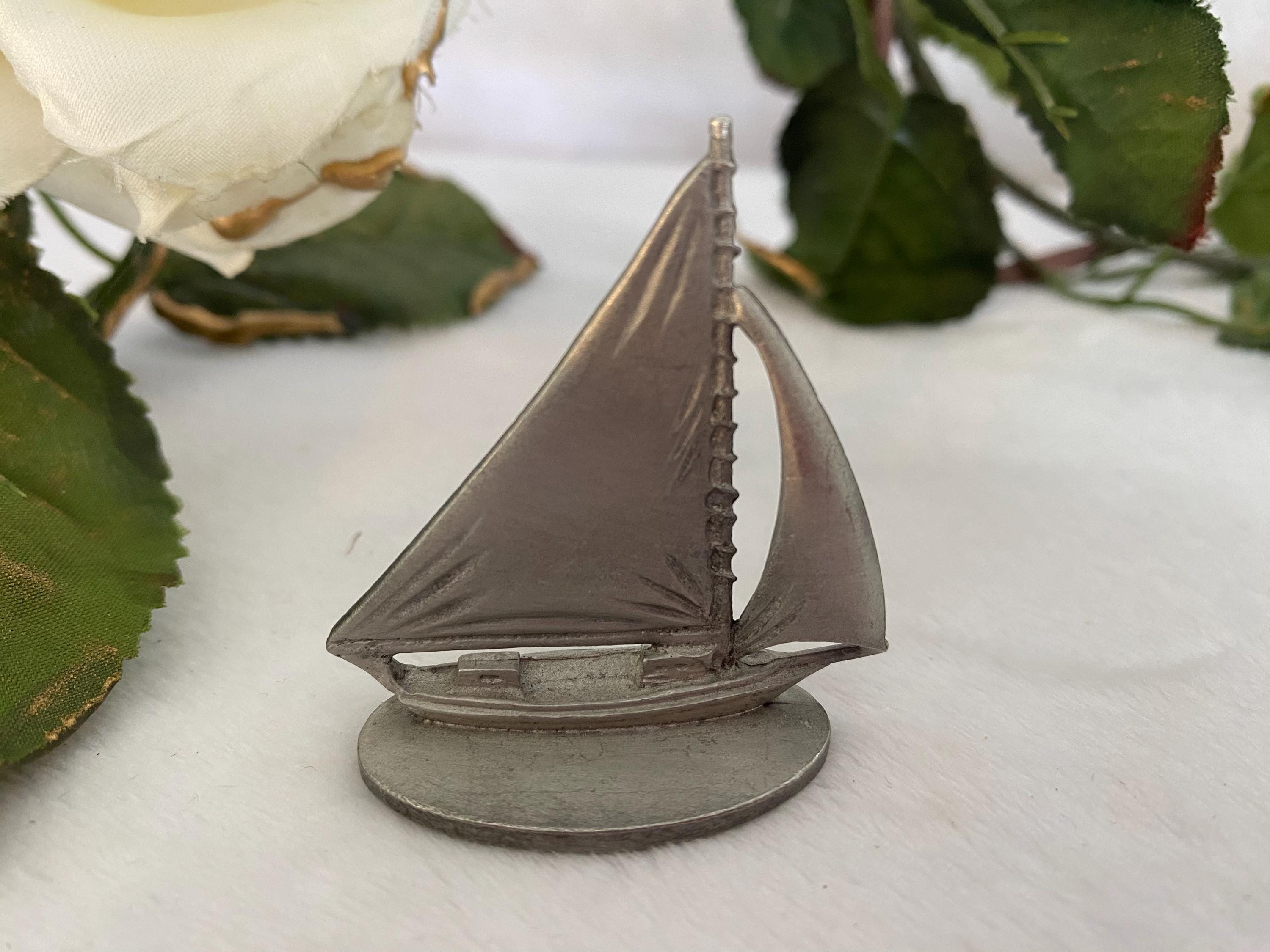 Vintage Pewter Figurines Sailing Ships by Spooniques 1981 1987 Pewter ...