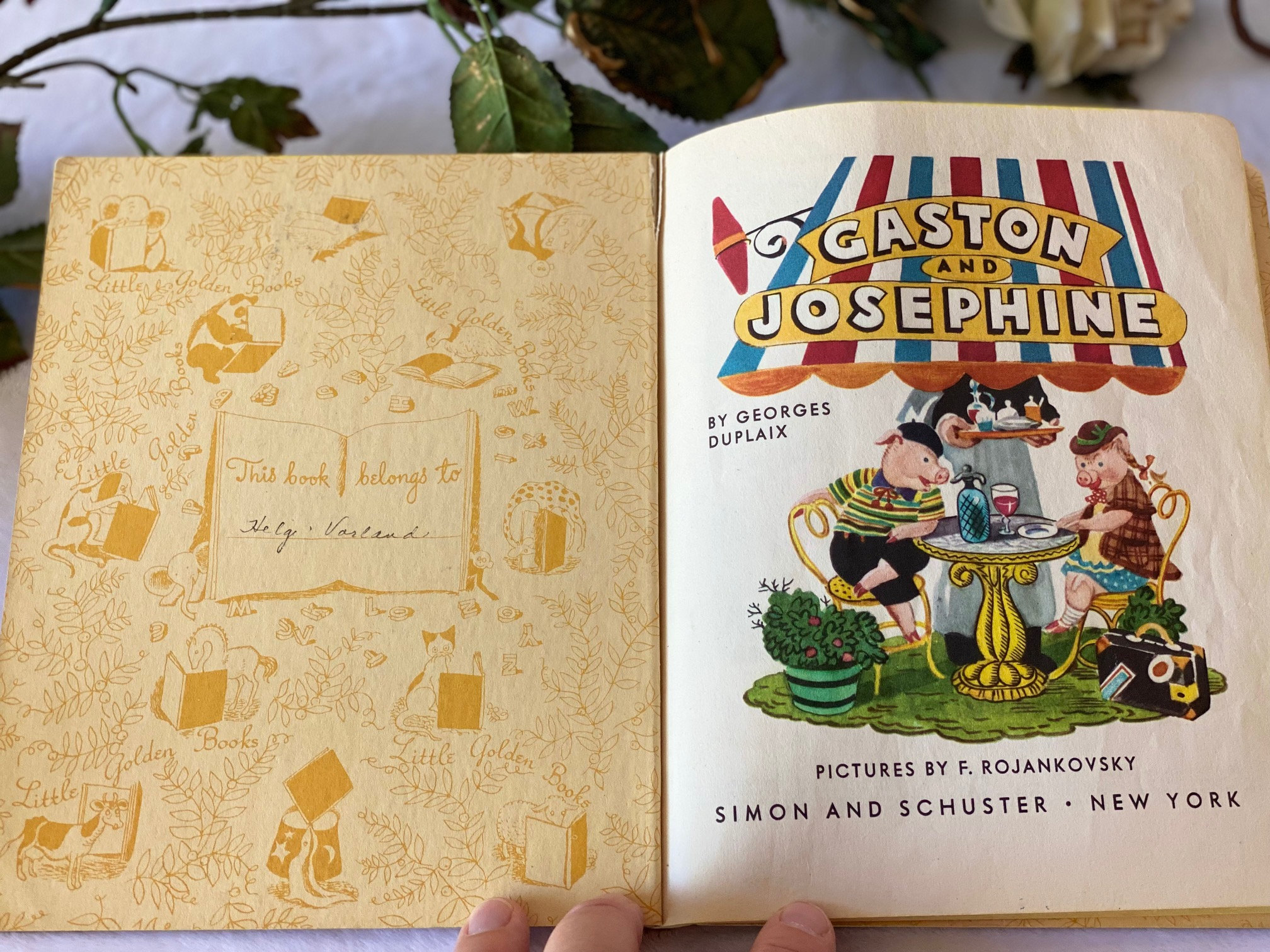 Vintage 1949 Little Golden Book Gaston and Josephine - Etsy