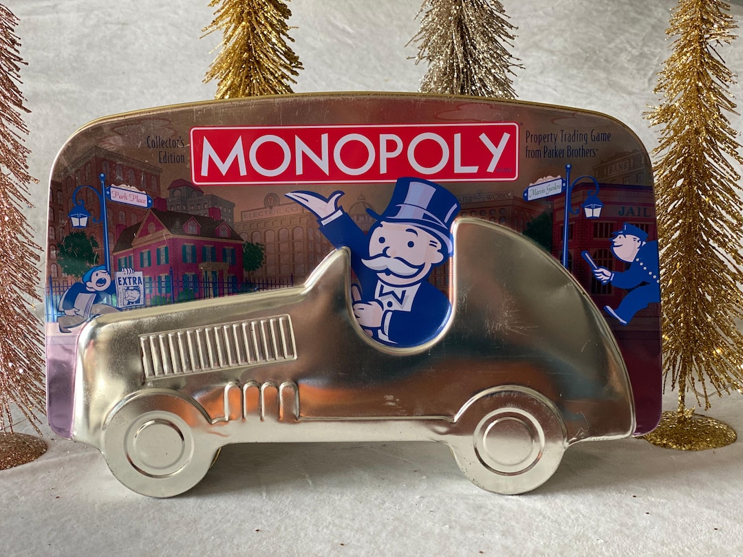 Vintage Collector's Edition Monopoly Game in Tin Car 2001 Vintage Game ...