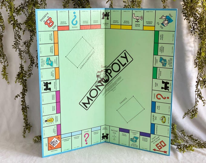 1985 Vintage Monopoly Game Board Vintage Game Board Old Board Games ...