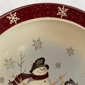 Vintage Snowman Dinner Plate 10" Royal Season Stoneware Christmas Table ...