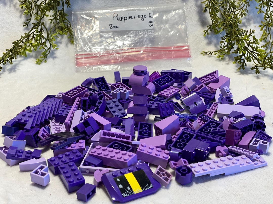 Purple Legos 1/2 Lb Assorted Lego Bricks 8oz Lego Pieces Building Block Plastic Building Brick ...