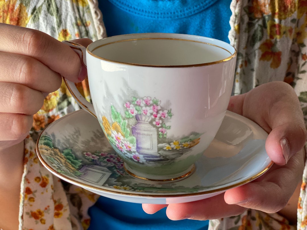 Vintage Melba Bone China Tea Cup & Saucer Cheltenham England Garden ...