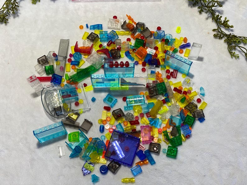 Transparent Legos 1/2 Lb Assorted Lego Bricks 8oz Lego Pieces Building ...