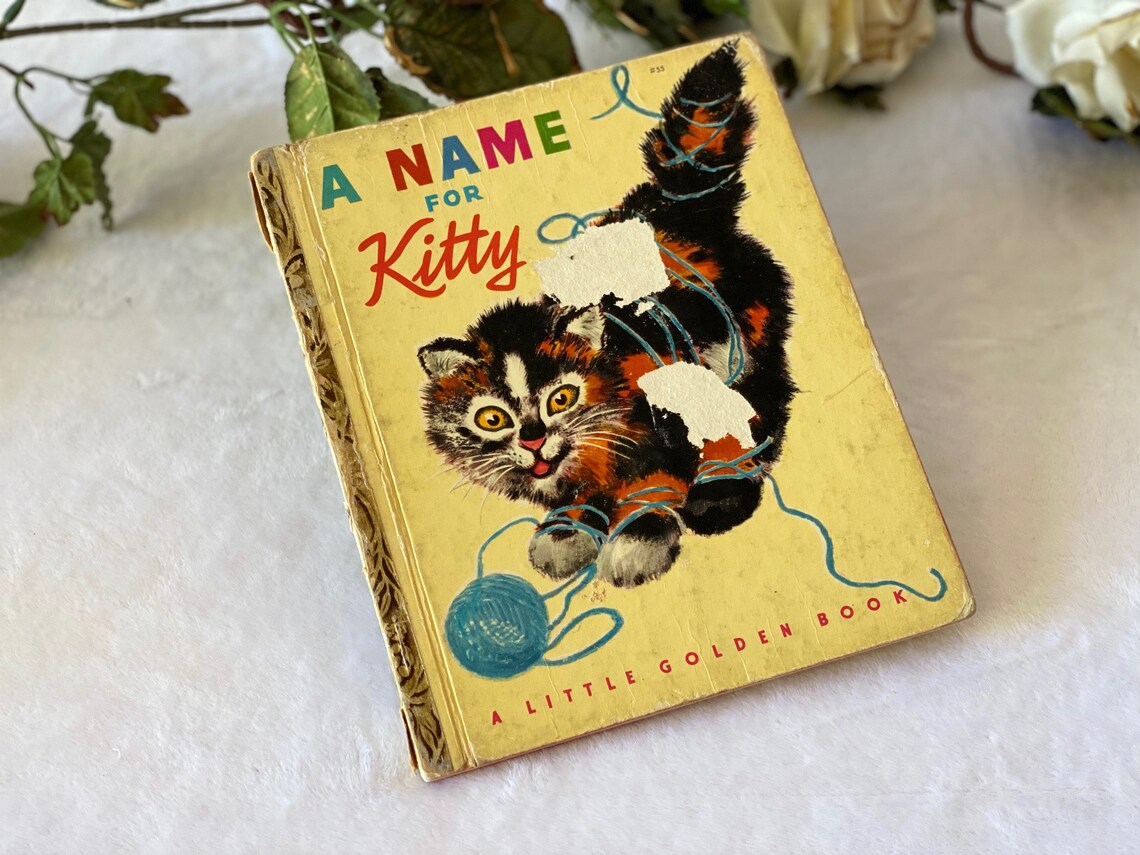 Vintage 1948 First Edition Little Golden Book A Name for Kitty ...