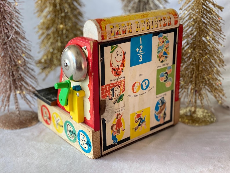 1960s Vintage Fisher Price Cash Register Fisher Price Toy 1960s ...