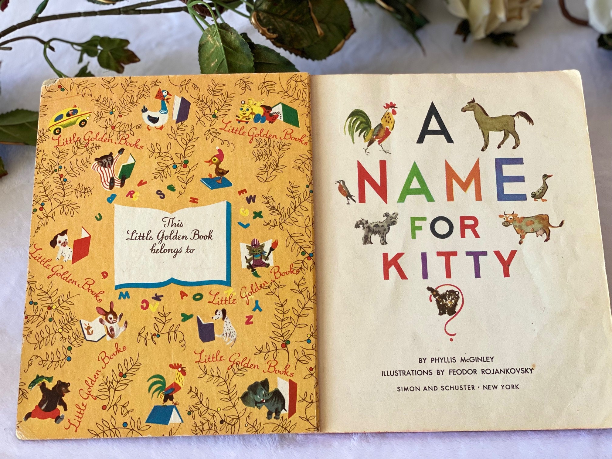 Vintage 1948 First Edition Little Golden Book A Name for Kitty ...
