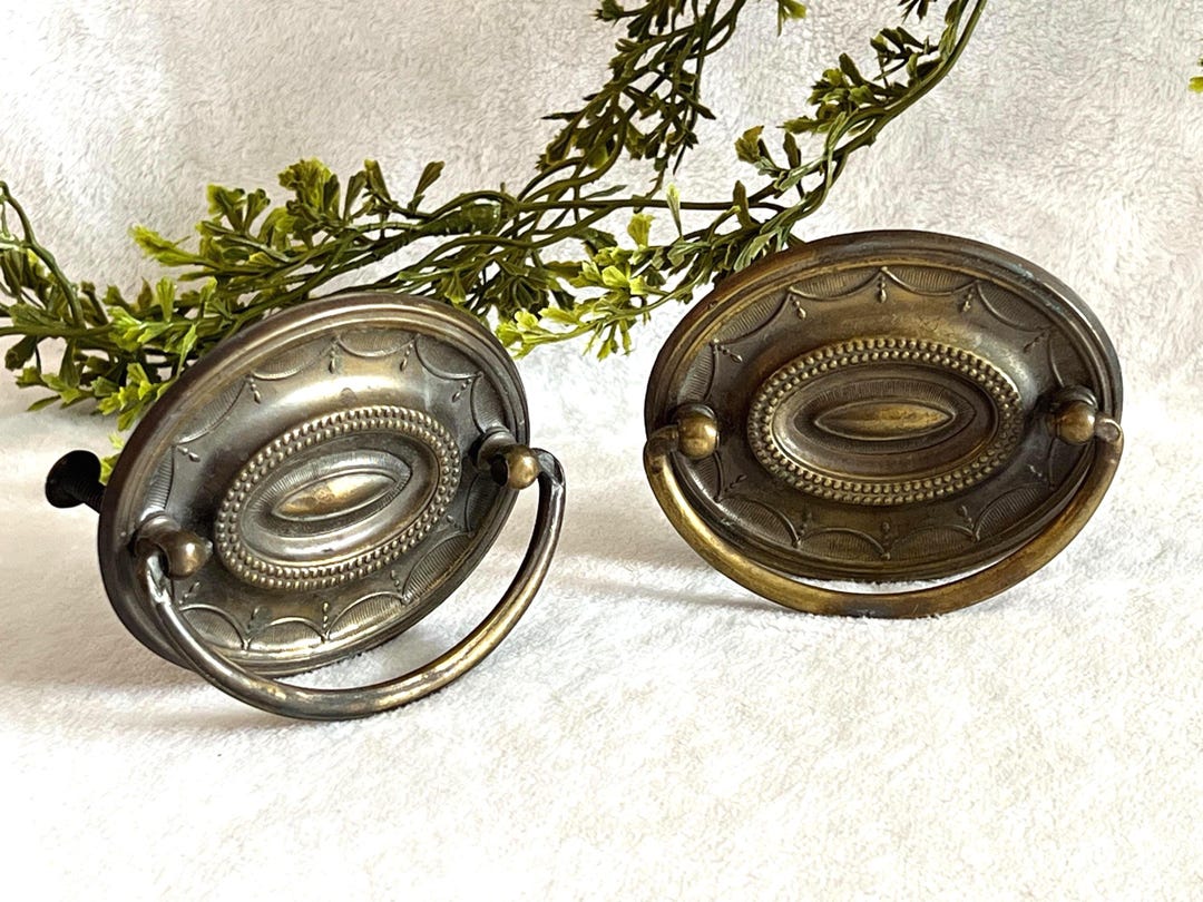 Vintage Hardware Collection: Bronze Drawer Pulls 3.25" Set of 2 Ornate ...