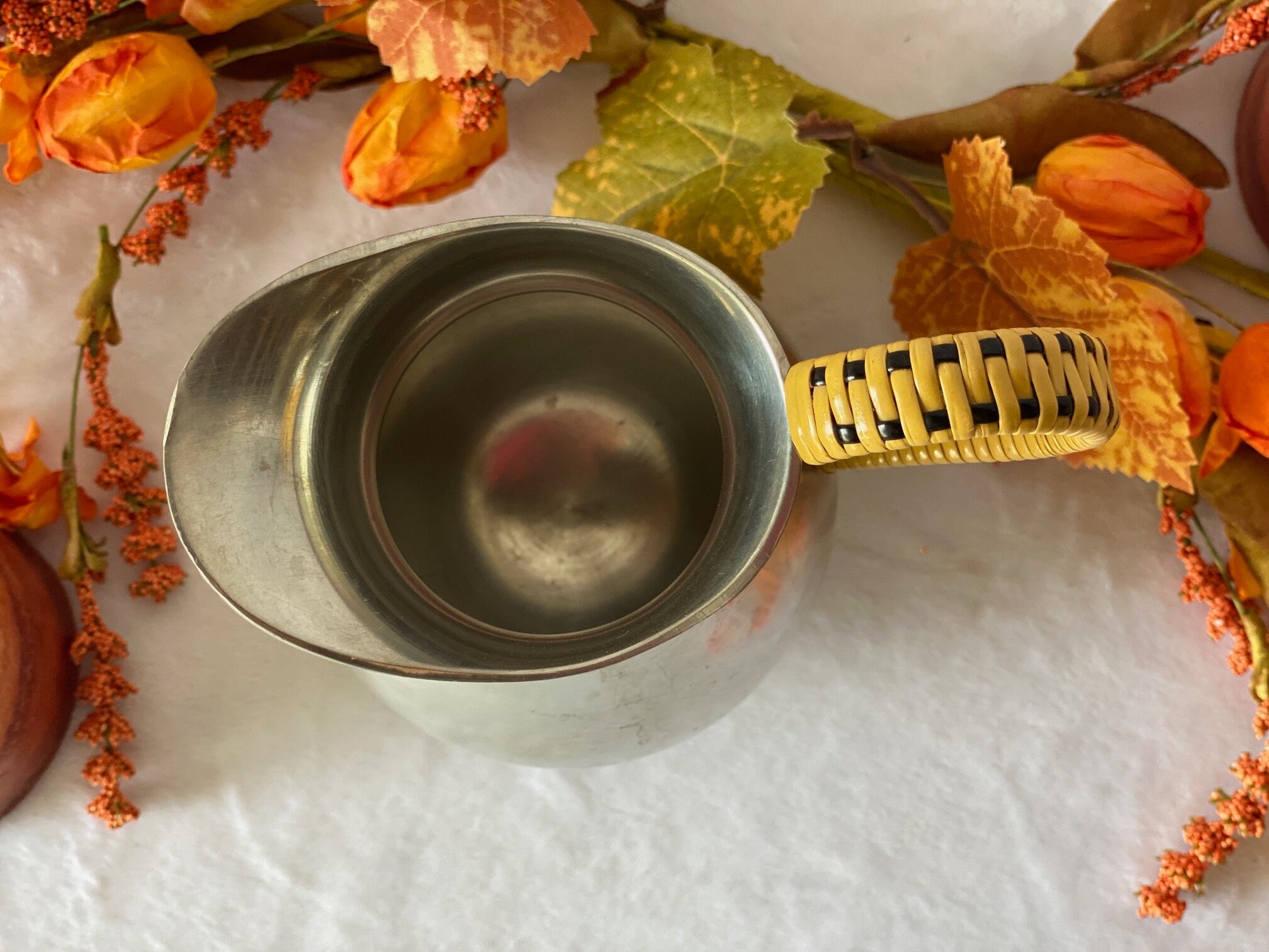 Vintage Meeuws & Zoon Pewter Pitcher With Wrapped Handle, Netherlands ...