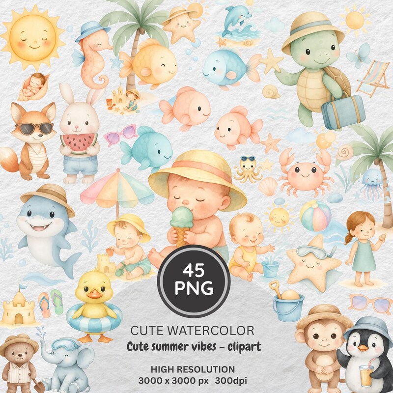 Vacation Clipart - Etsy