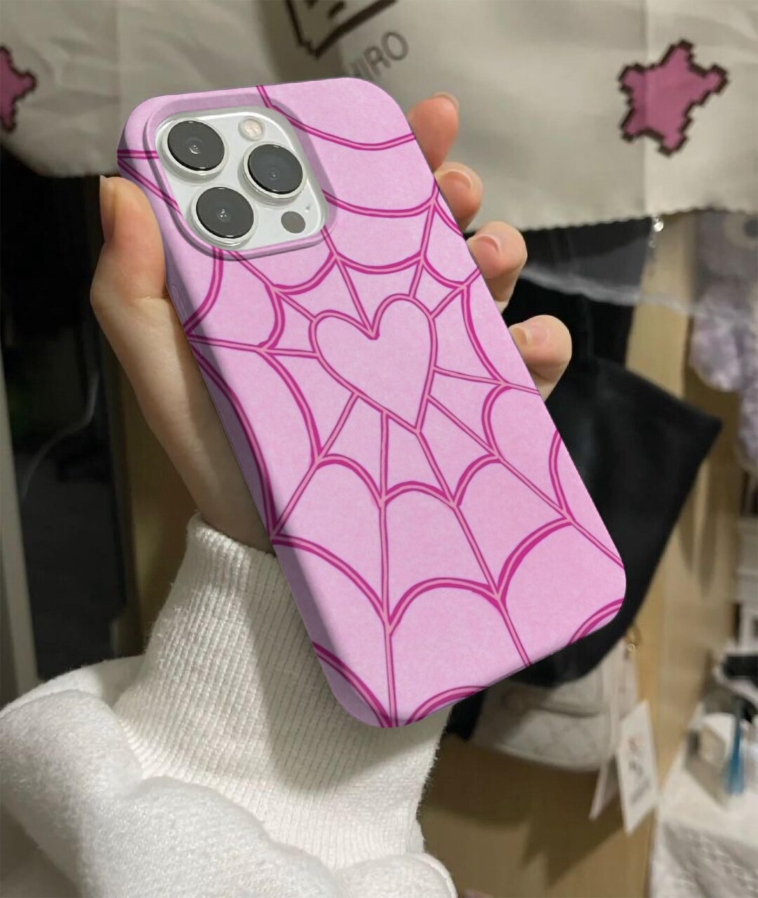 Spider Web Heart Phone Case - Cute and Unique Cover for Your Device ...
