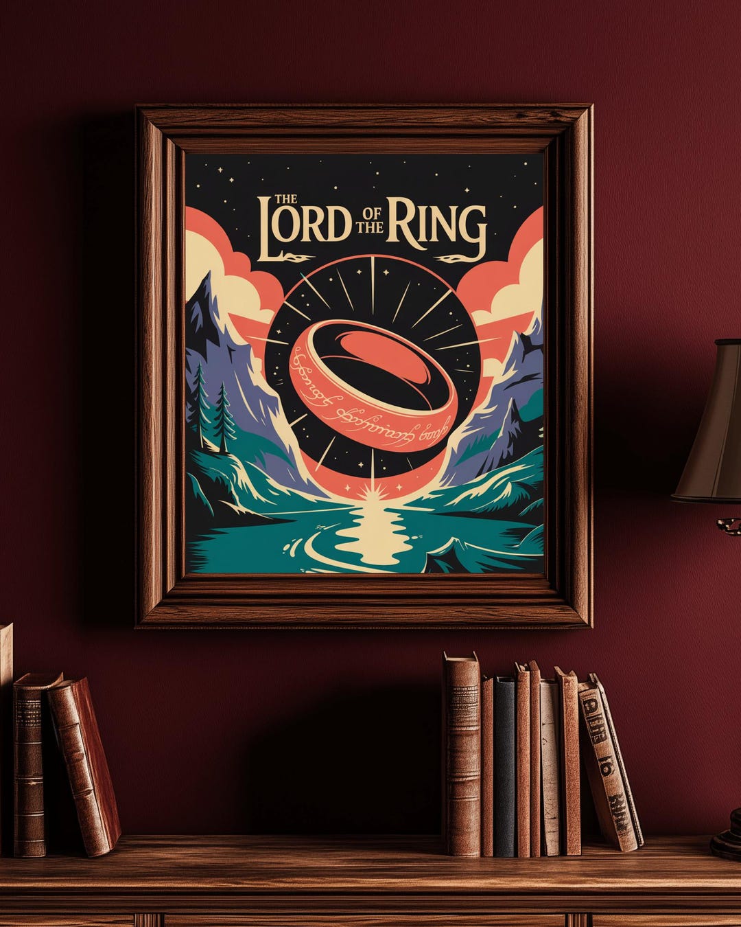Lord of the Rings Wall Art - One Ring Canvas Print - LOTR Decor ...