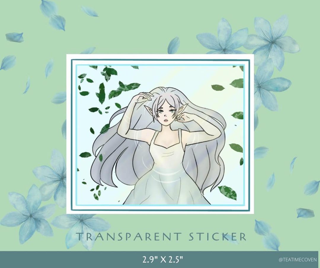 Frieren: Beyond Journey’s End- Passage of Time Transparent Sticker - Etsy