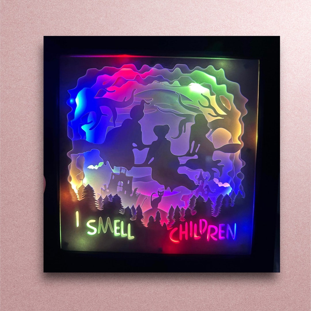 Hocus Pocus Light up Shadow Box Frame, Wall Mounted Frame for Home ...