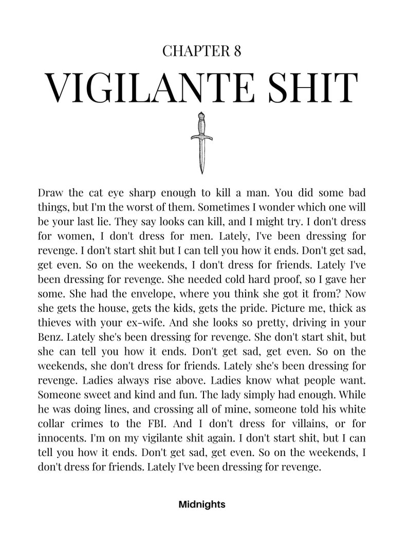 Vigilante Shit Book Page - Etsy