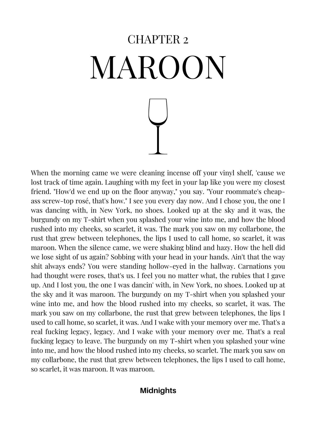 Maroon Book Page - Etsy