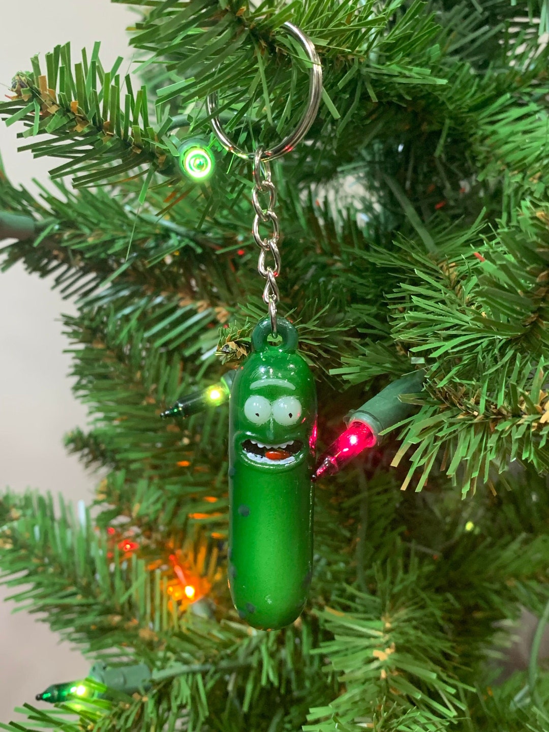 Pickle Rick Keychain 3d Printed and Hand Painted - Etsy