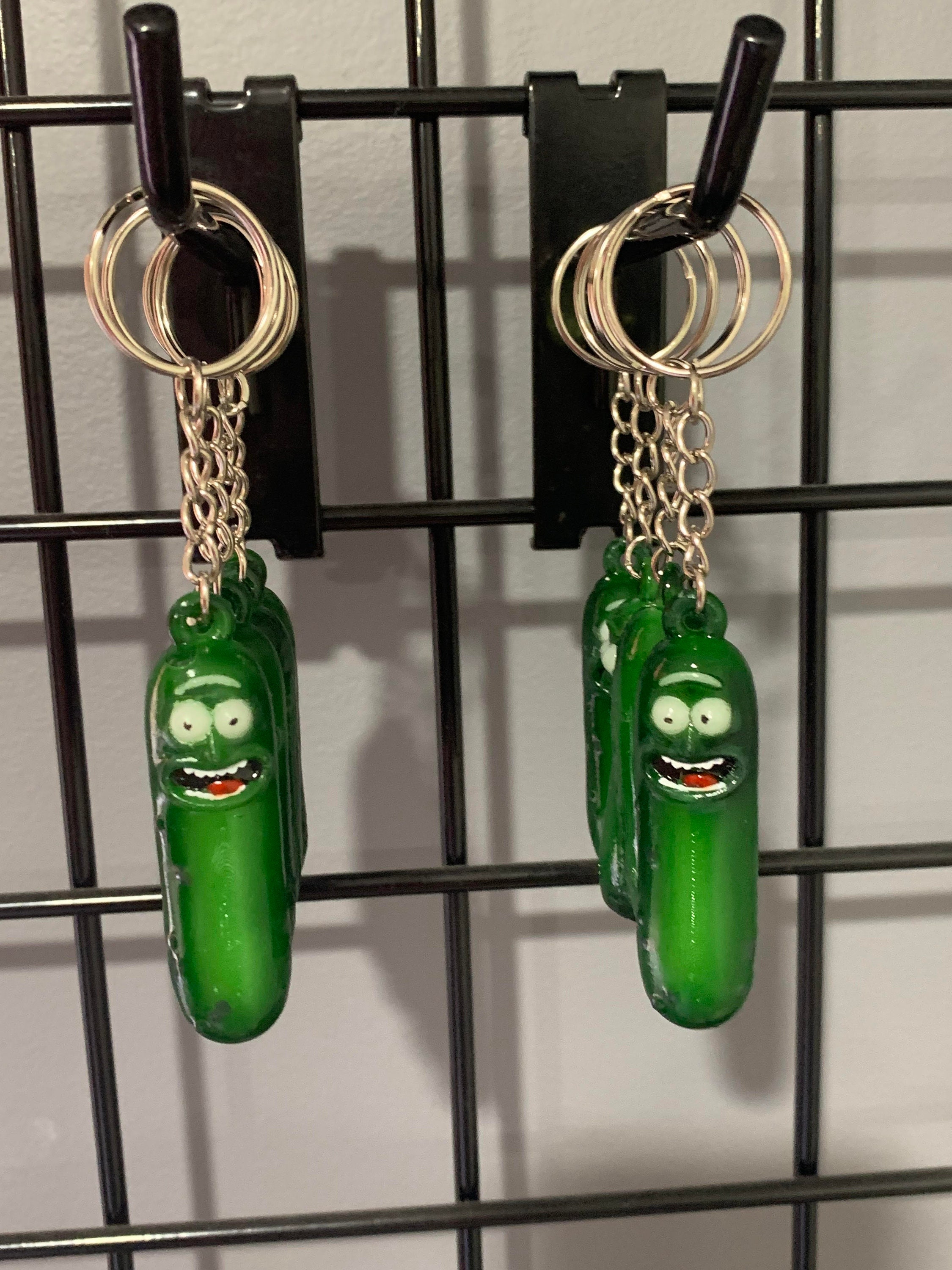Pickle Rick Keychain 3d Printed and Hand Painted - Etsy