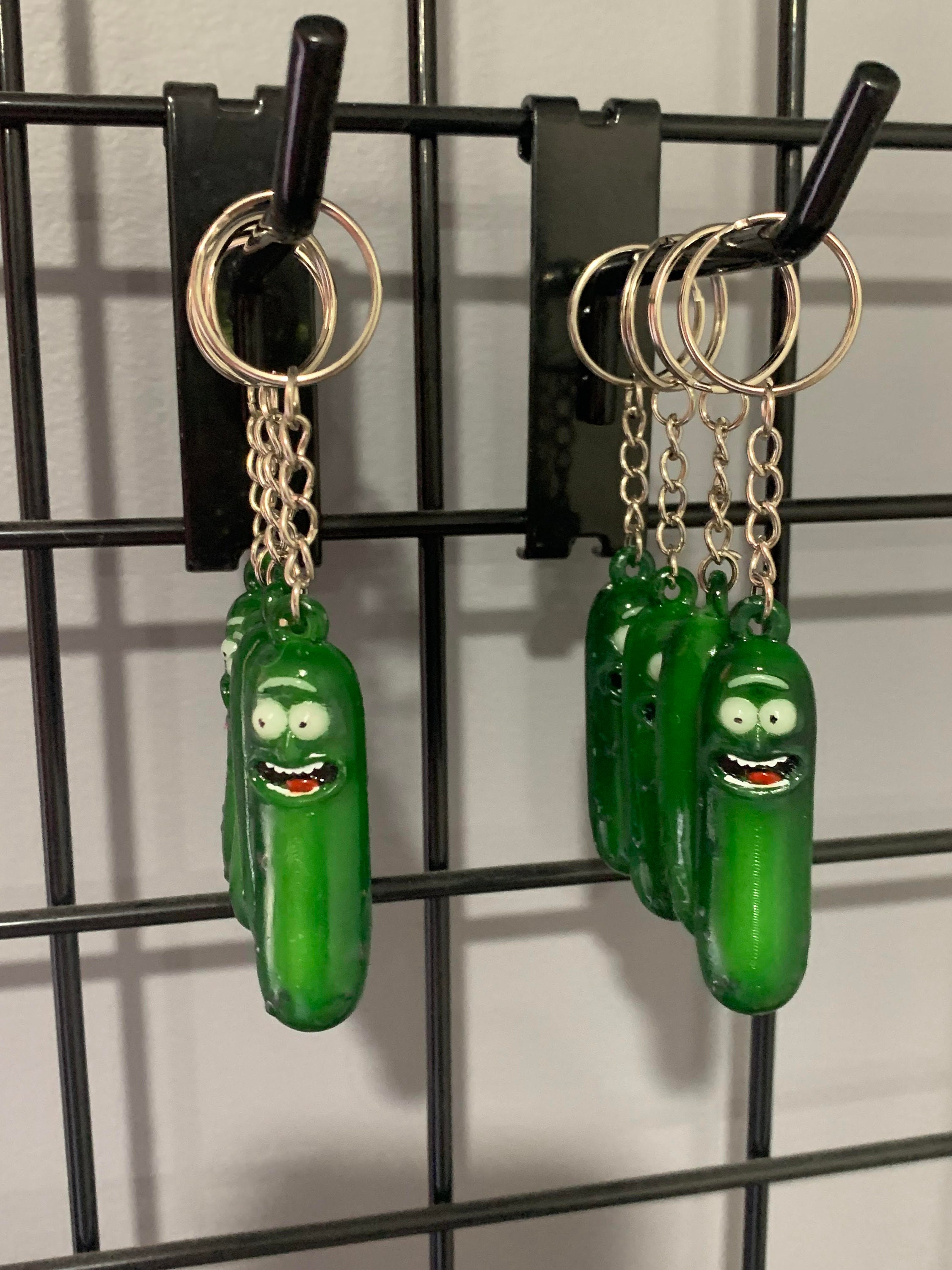 Pickle Rick Keychain 3d Printed and Hand Painted - Etsy