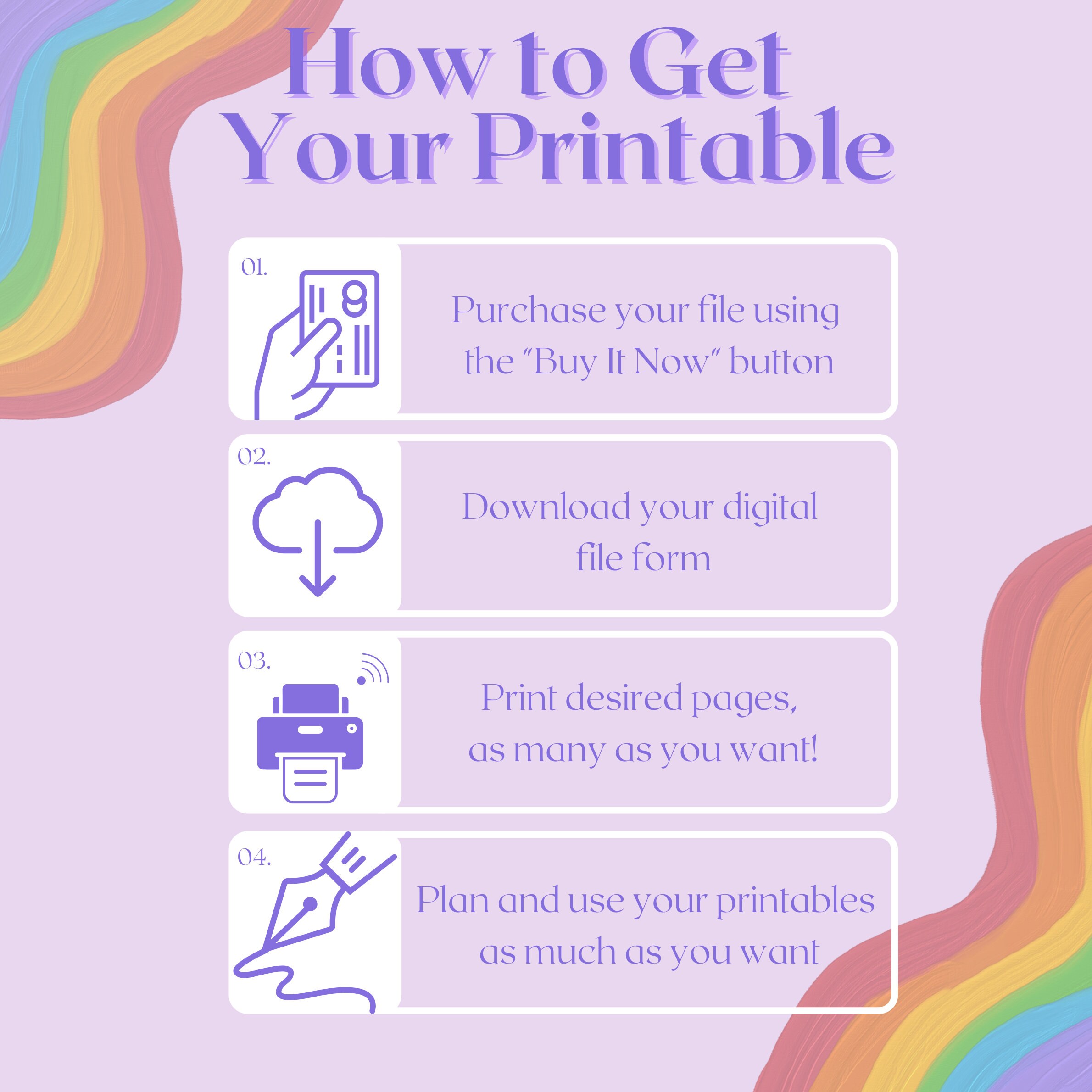 Daily to Do List Printable Planner, Instant Download, PDF Productivity ...