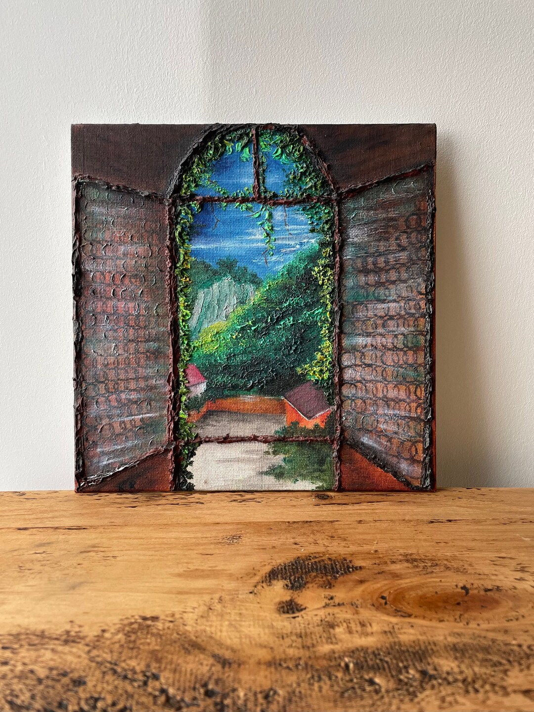 Window Oil Painting | Original Oil Painting| Gift| Wall Decor| Wall Art ...