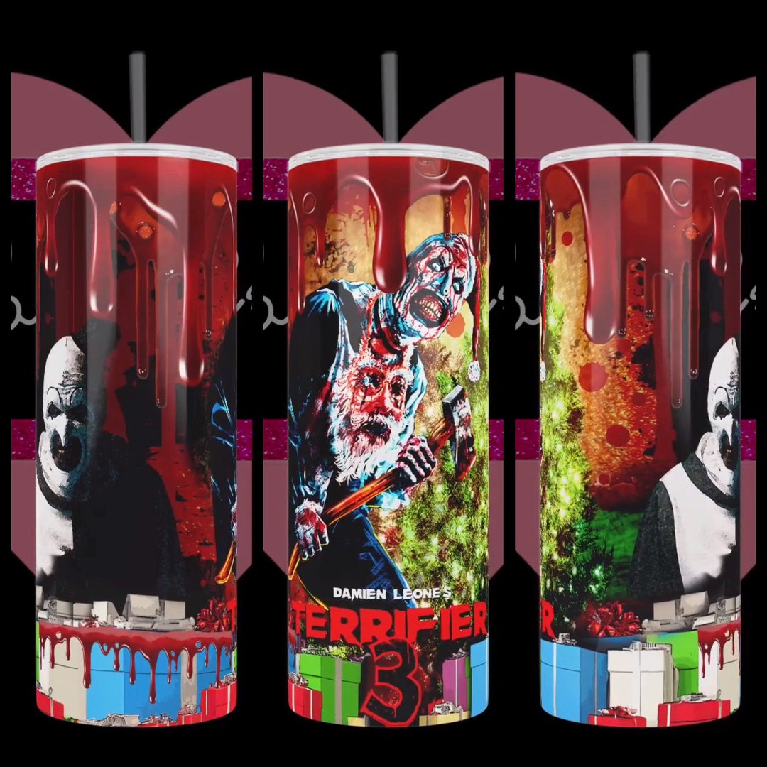 Terrifier 3 Custom 20oz Stainless Steel Tumbler - Etsy