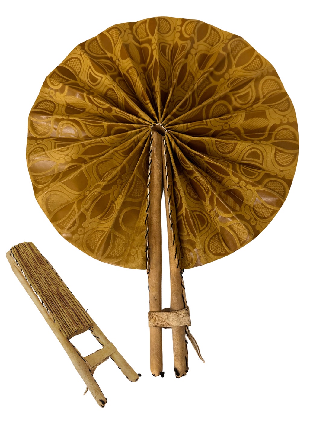 African Print Folding Hand Fan/ African Print Fan/ Handmade - Etsy