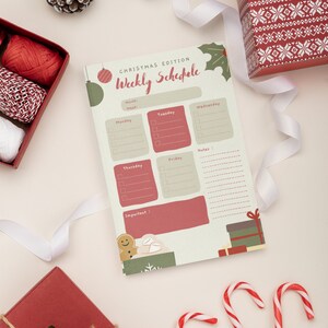 Weekly Task Planner Christmas Edition, Digital Download Planner ...