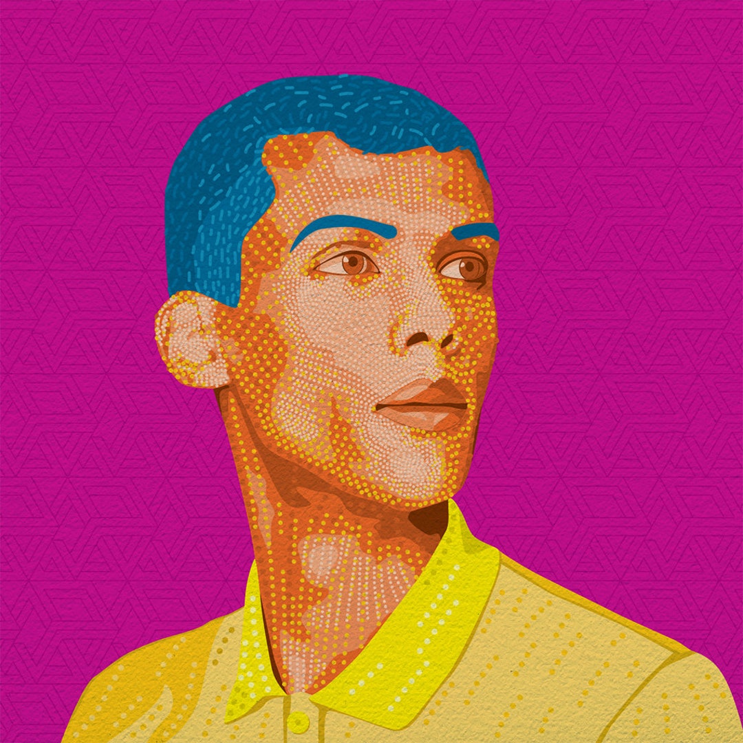 Stromae From Racine Carrée Printed Drawing Vector Art - Etsy