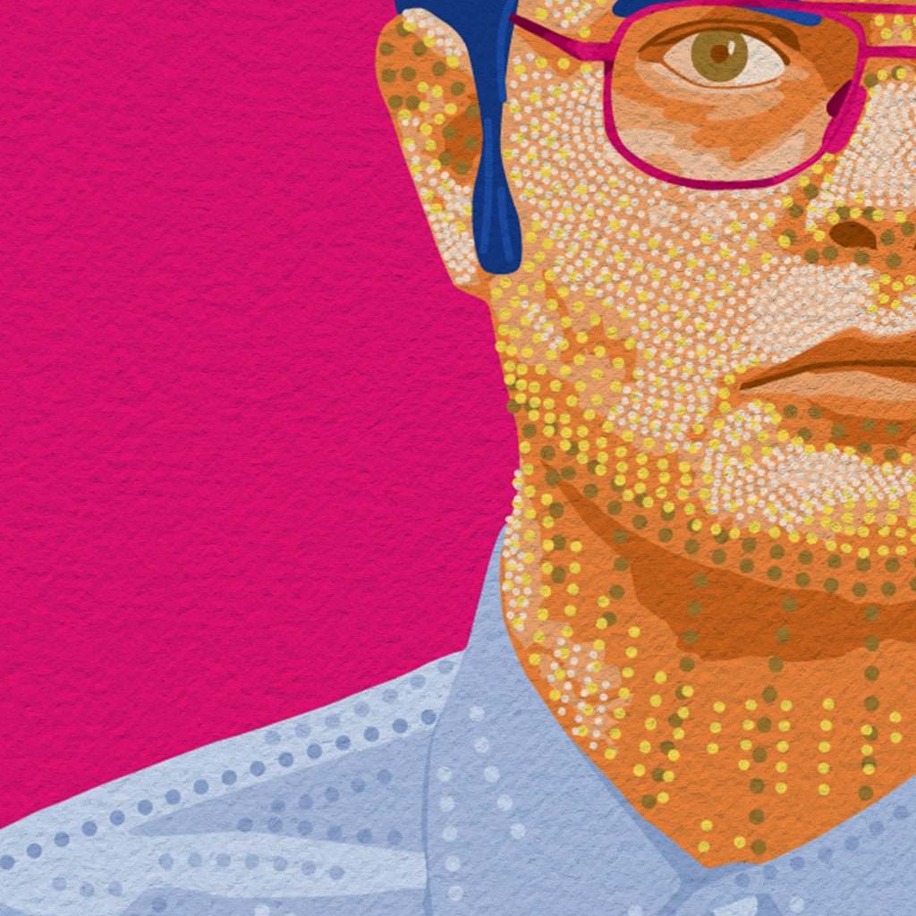 Rainn Wilson as Dwight Schrute Printed Drawing Vector Art - Etsy