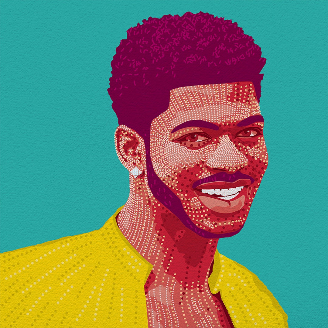 Lil Nas X Printed Drawing Vector Art - Etsy