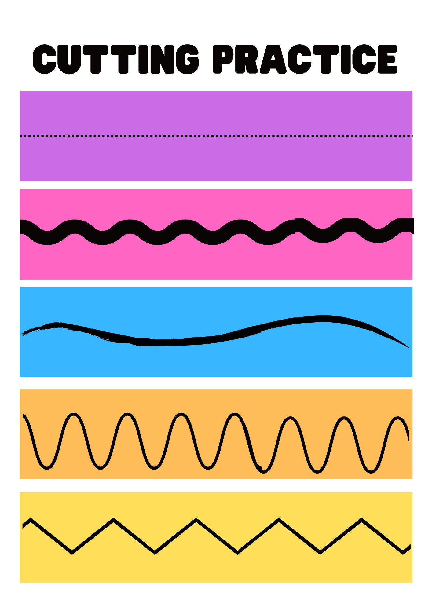 Cutting Practice Bundle Digital Download, Preschool, Pre-k, Cutting ...