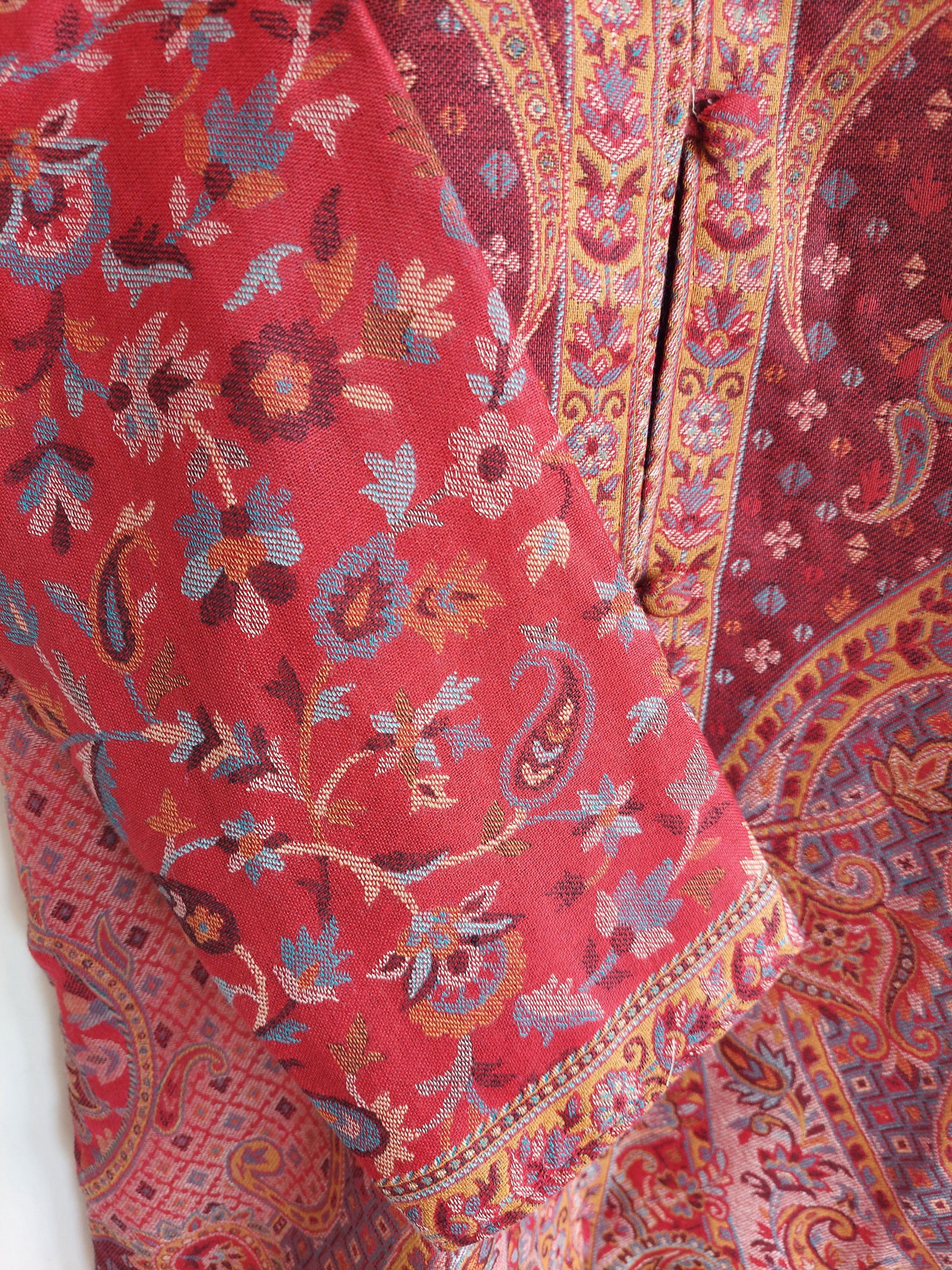 Kani Pashmina Jacket Long Vintage Boho Style Jacket for Indian Wedding ...