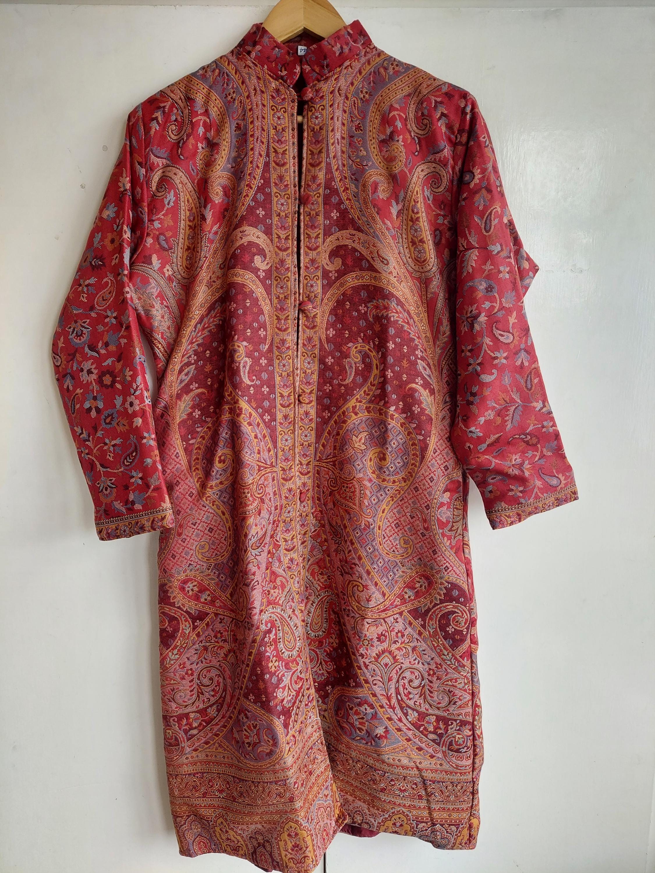 Kani Pashmina Jacket Long Vintage Boho Style Jacket for Indian Wedding ...