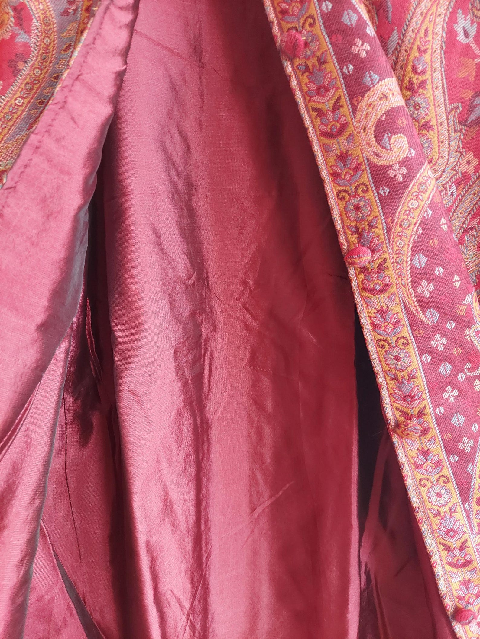 Kani Pashmina Jacket Long Vintage Boho Style Jacket for Indian Wedding ...