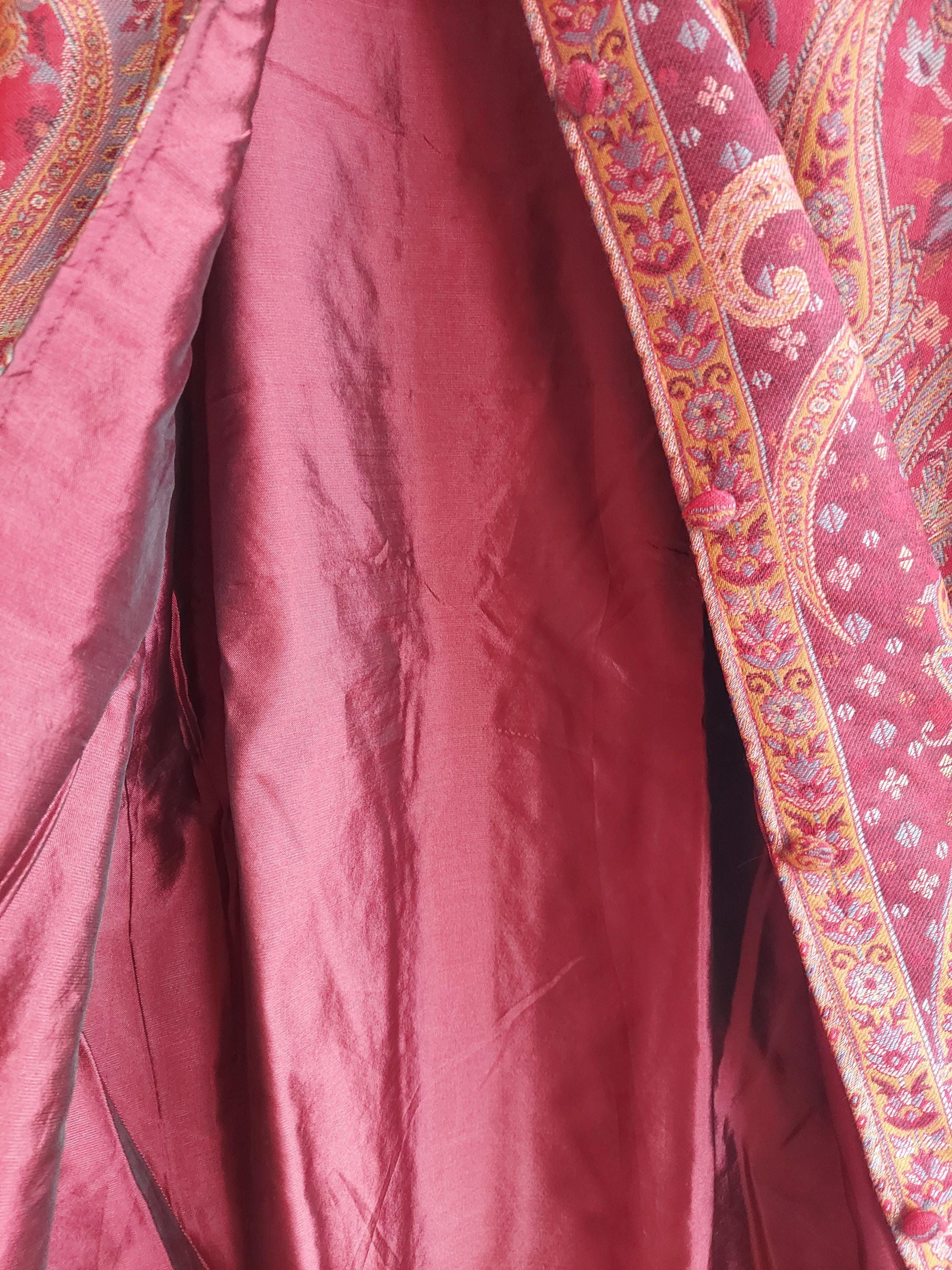 Kani Pashmina Jacket Long Vintage Boho Style Jacket for Indian Wedding ...