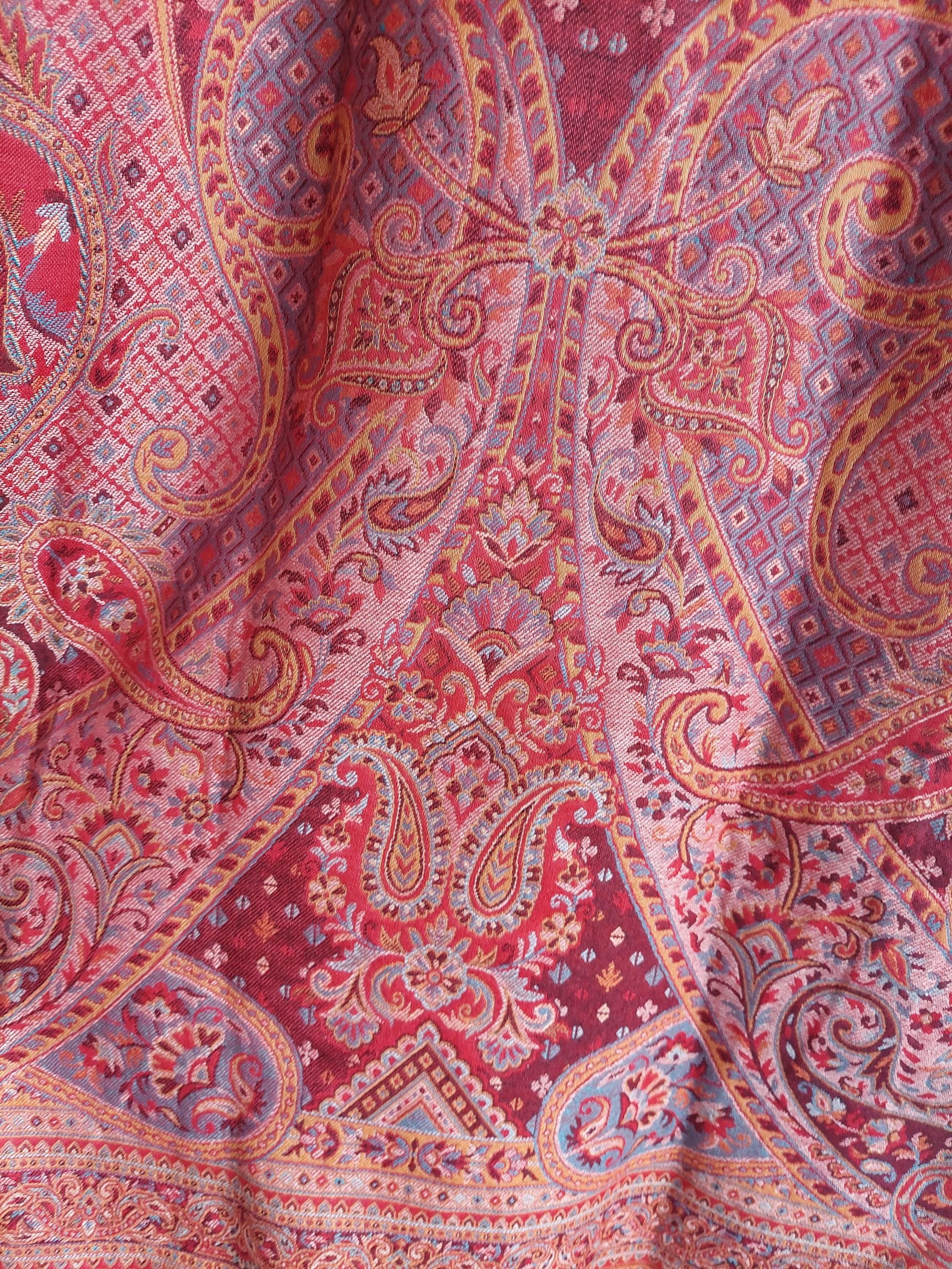 Kani Pashmina Jacket Long Vintage Boho Style Jacket for Indian Wedding ...