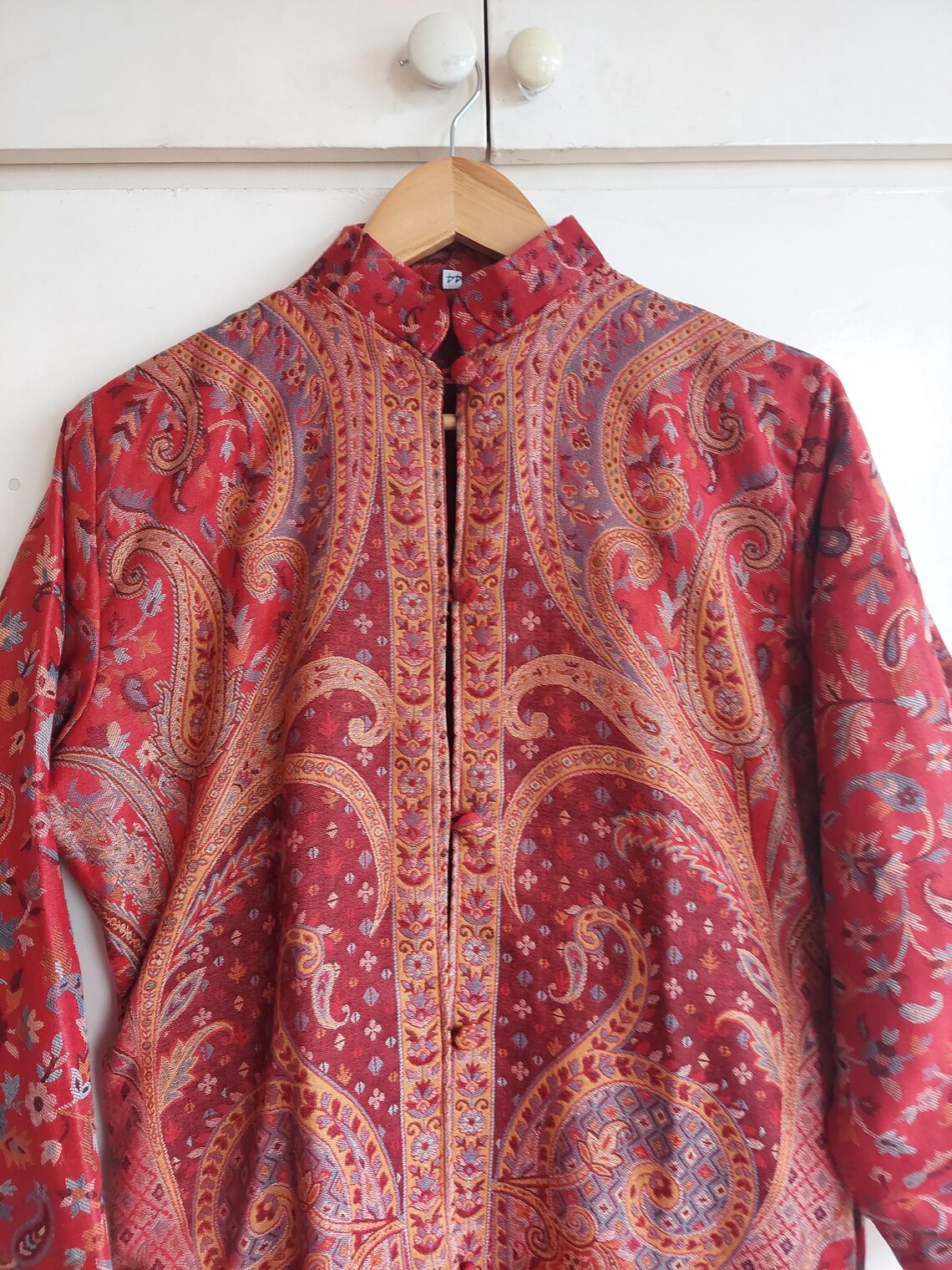 Kani Pashmina Jacket Long Vintage Boho Style Jacket for Indian Wedding ...