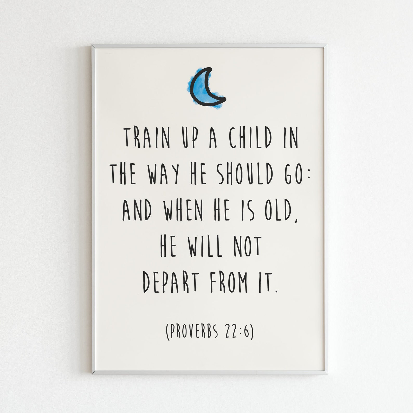 Proverbs 22 Nursery Wall Art | Instant Download |digital Art | Bible ...