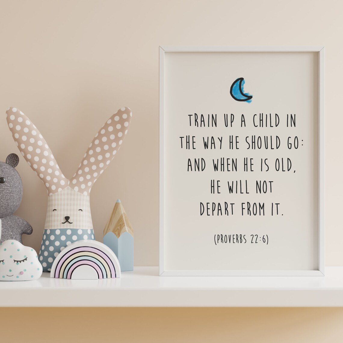 Proverbs 22 Nursery Wall Art | Instant Download |digital Art | Bible ...