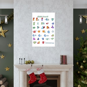 Haitian Creole Alphabet Vertical Poster Ayisyen- Vertical Posters ...