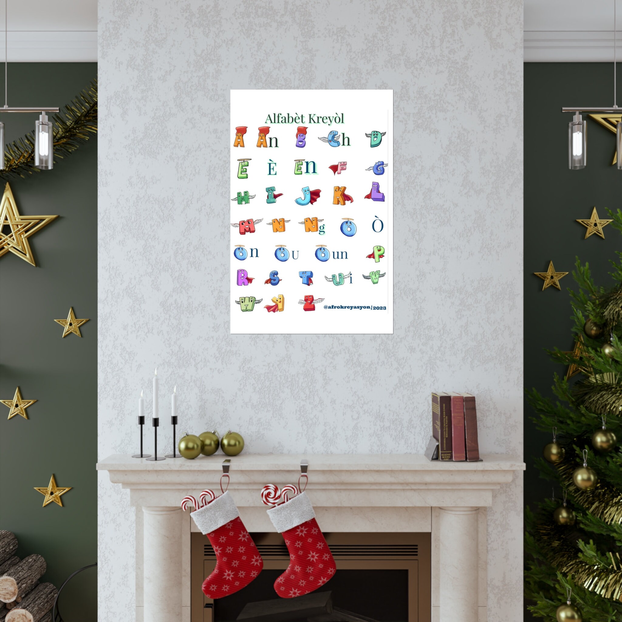 Haitian Creole Alphabet Vertical Poster Ayisyen- Vertical Posters ...