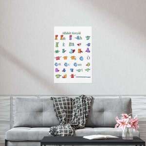 Haitian Creole Alphabet Vertical Poster Ayisyen- Vertical Posters ...