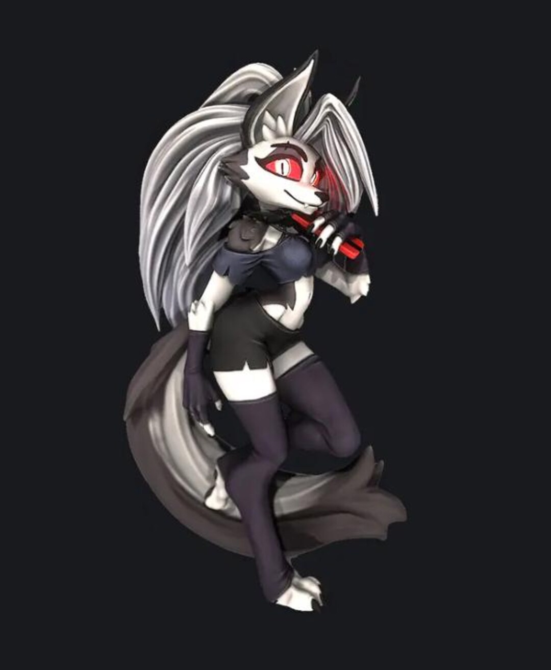 Hell Hound Fan Art Figure 3D Printed Painted / Not Painted Resin Garage Kit Furry - Etsy