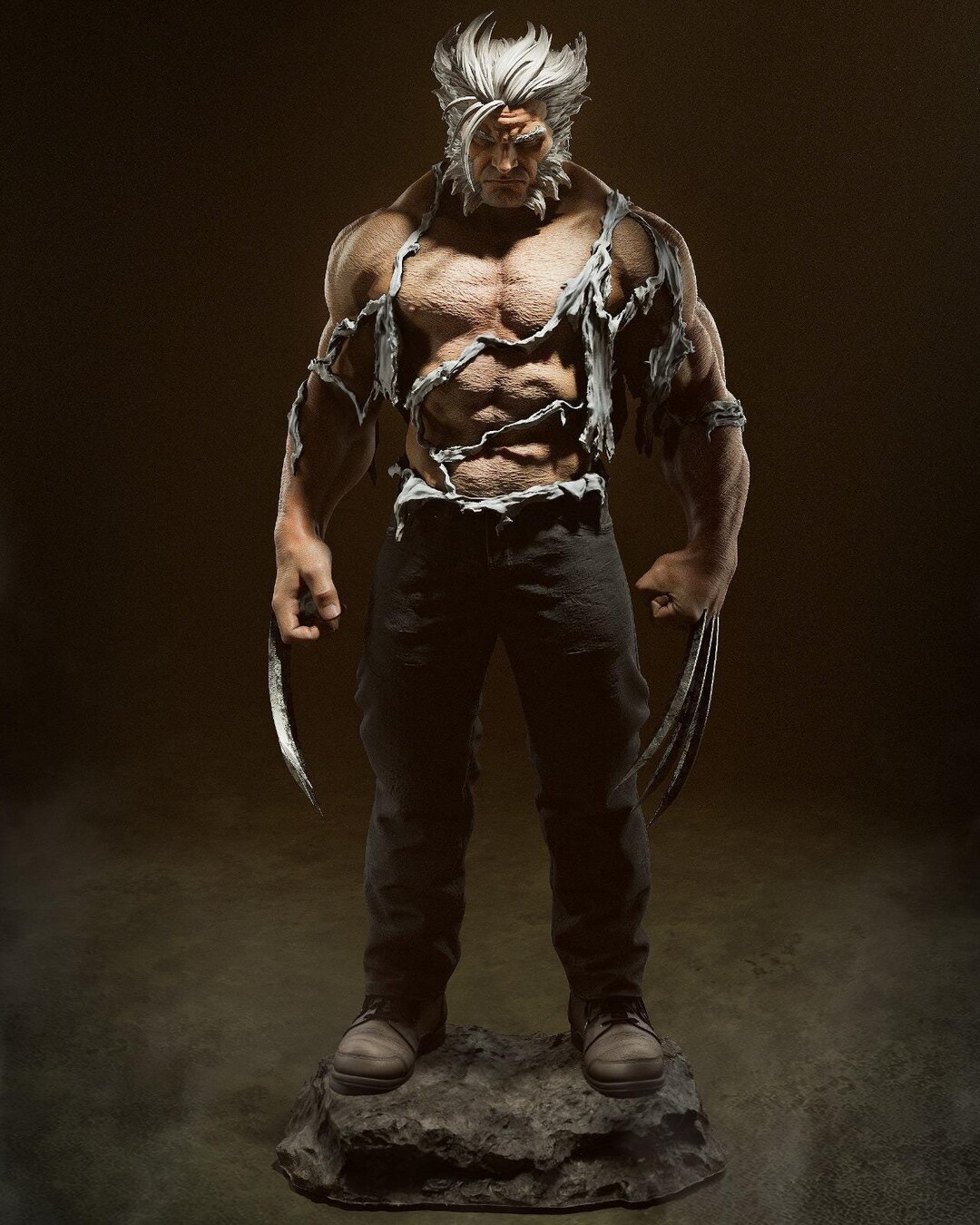 Logan Fan Art Figure 3D Printed Painted / Not Painted Resin Model ...
