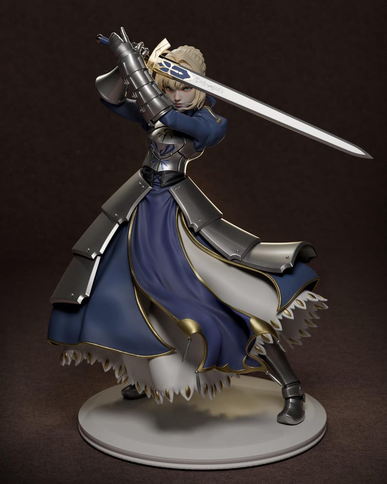 Saber Fan Art Figure 3D Printed Painted / Not Painted Resin Model ...