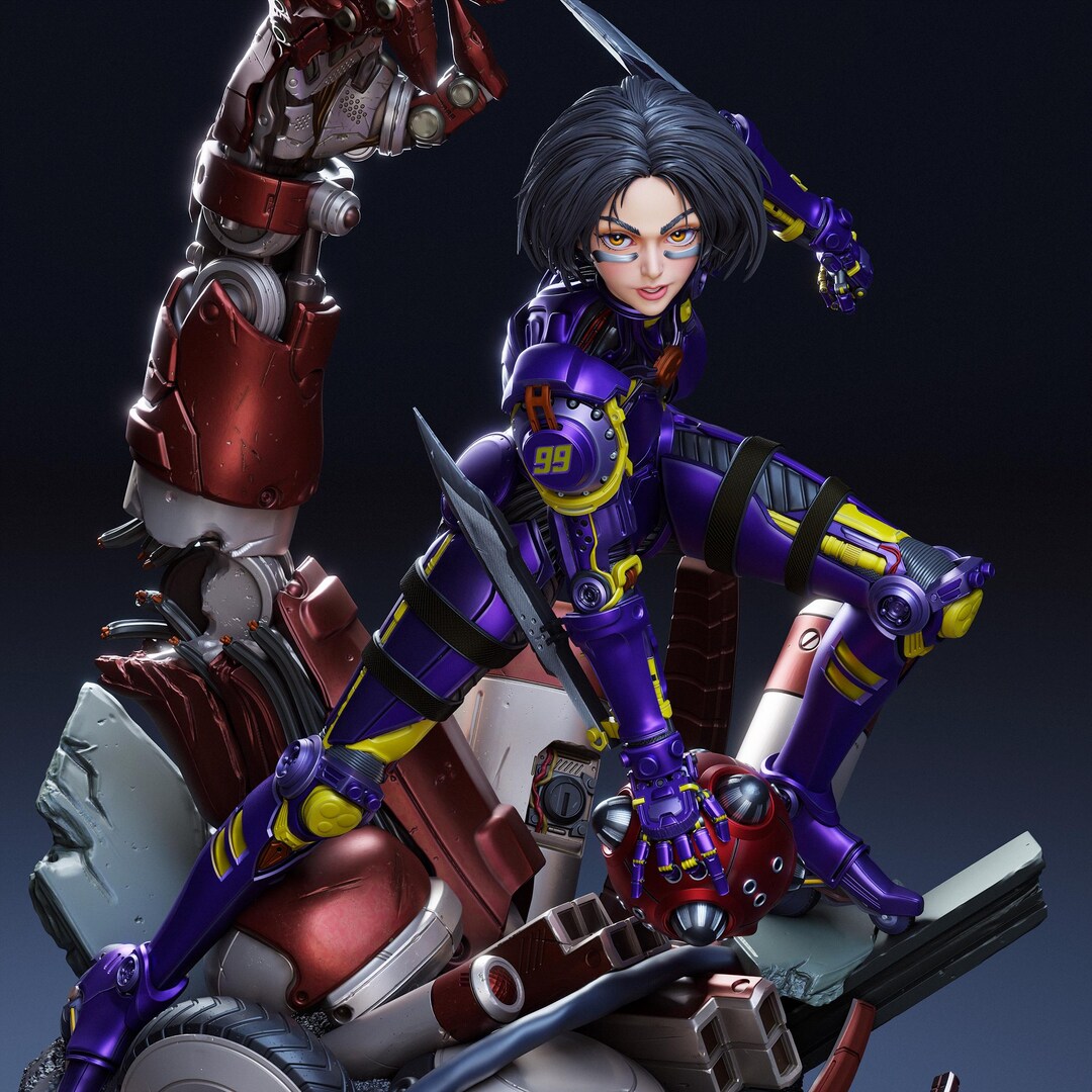 Alita Fan Art Figure 3D Printed Painted / Not Painted Resin Garage Kit ...