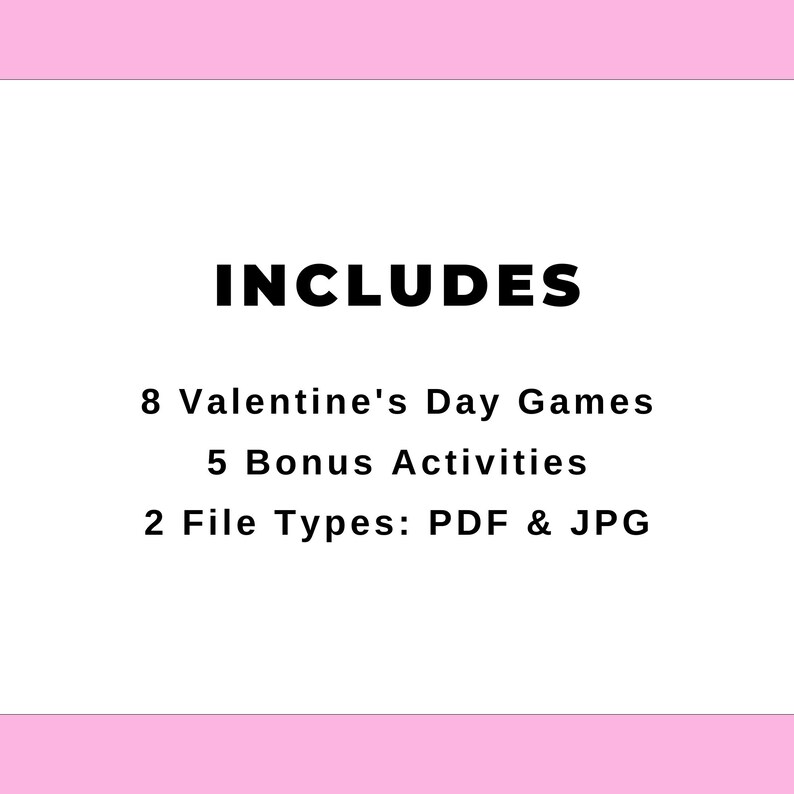 Valentine's Day Games Printable Bundle - Etsy